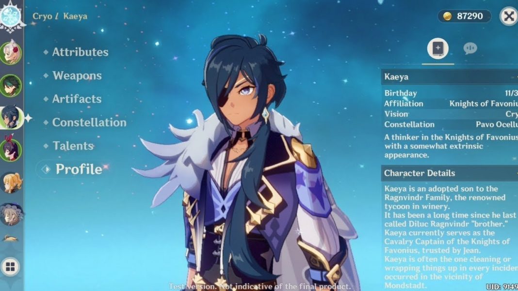 Kaeya Genshin Impact: Backstory, Best Build, and Best Lineup