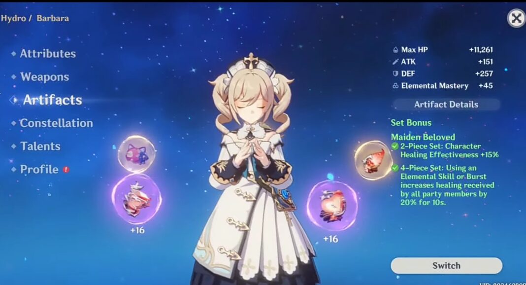 Barbara Genshin Impact: Build Guide and Strategy for F2P Players