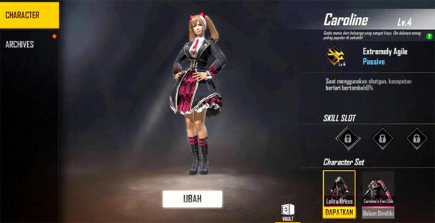 Caroline FF and The Way to Use Her in Free Fire