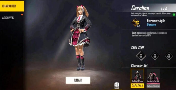 Caroline FF and The Way to Use Her in Free Fire