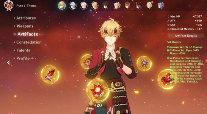 Burgeon Genshin Impact : Explanation and Strongest Artifact Set