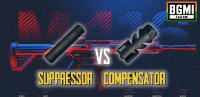 Muzzle Attachments in BGMI: Compensator vs Suppressor