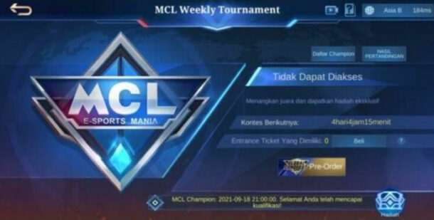 Complete Explanation About MCL Mobile Legends