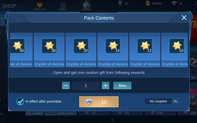 Crystal of Aurora MLBB: What Used For & How to Top Up UniPin