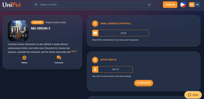 How to Top Up MU Origin 3 with UniPin