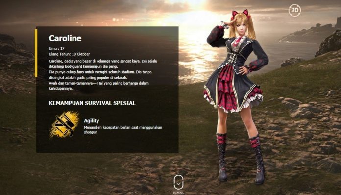 Caroline Free Fire, Karakter Games yang Pemberani dan Tangguh