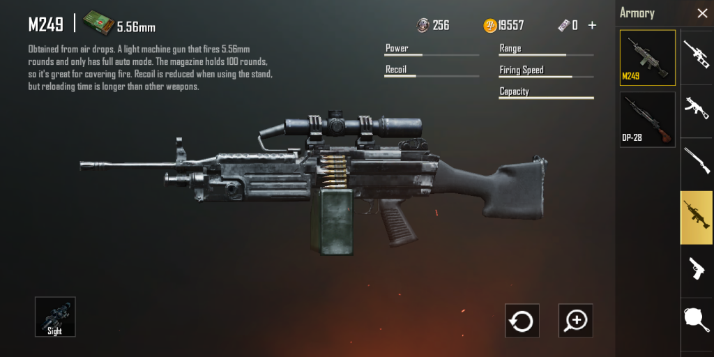 Tips Menggunakan M249, Senjata Sadis di PUBG yang Punya Damage Besar