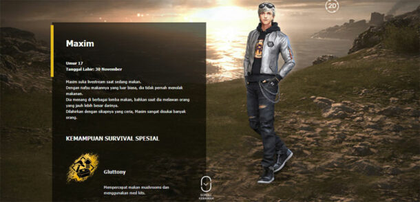 Ulasan dan Combo Terbaik Karakter Maxim Free Fire