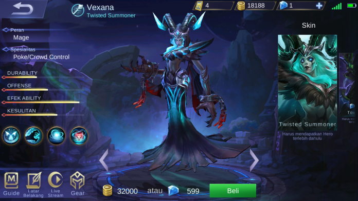 Vexana Mobile Legend, Ahli Sihir dengan Skill Mematikan