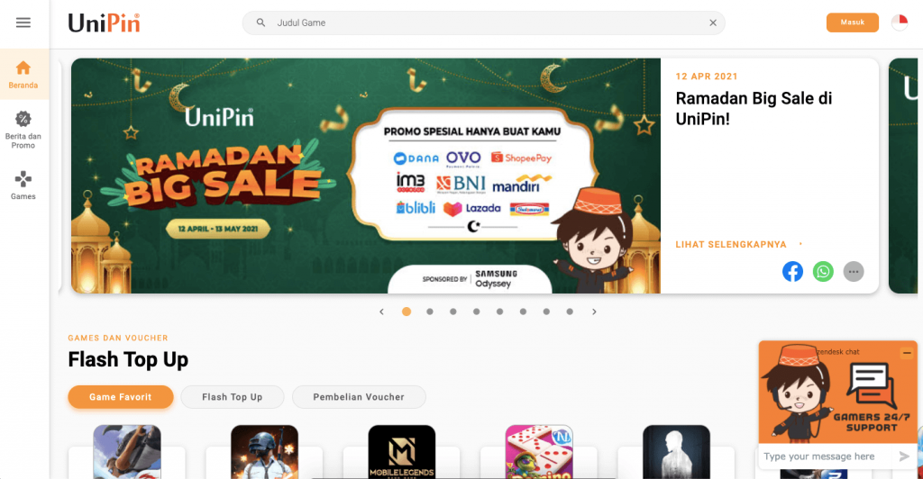 Top Up Game Makin Cepat dan Mudah Dengan Fitur Baru UniPin