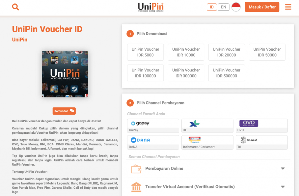 Mengenal Voucher UniPin, Solusi Top Up Game dan Cara Belinya
