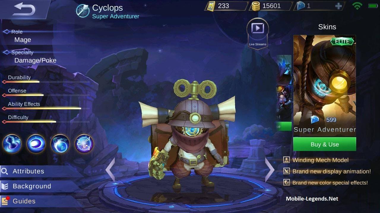 Mengenal Cyclops, Hero Mobile Legend Sekuat Raksasa