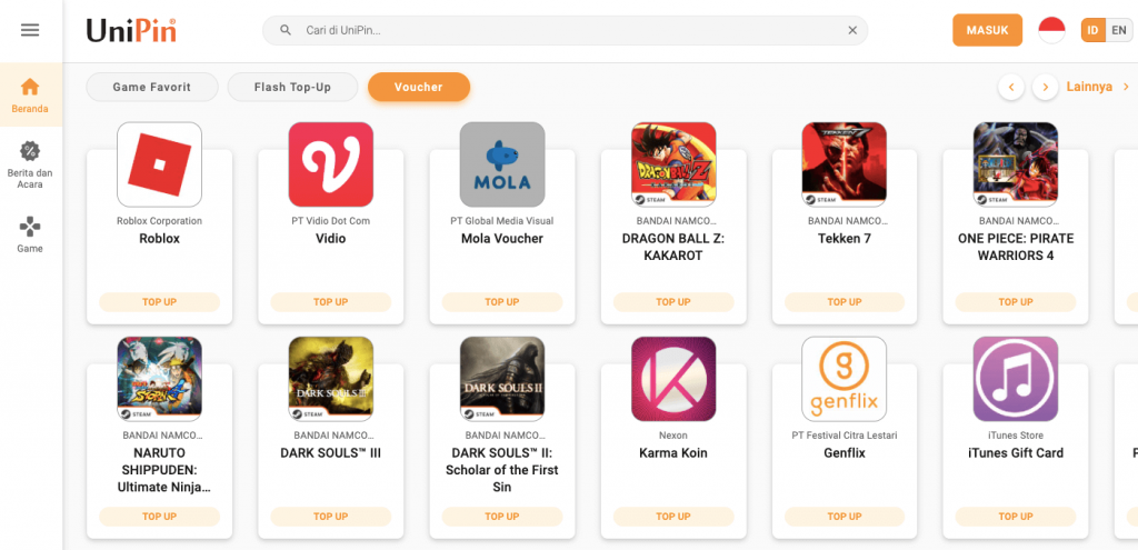 Solusi Beli Voucher Game Online Mudah dan Praktis di UniPin