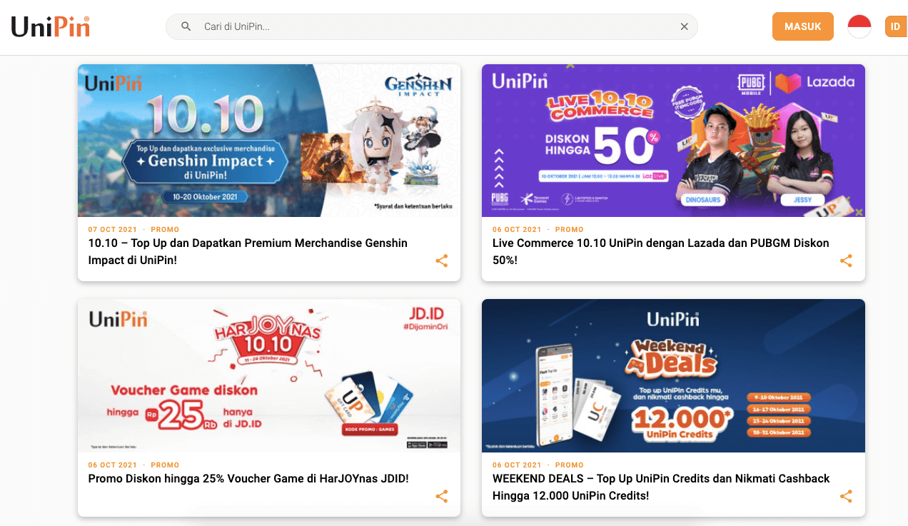 Promo UC PUBG Terbaru, Isi UniPin Credits dan Dapatkan Cashbacknya