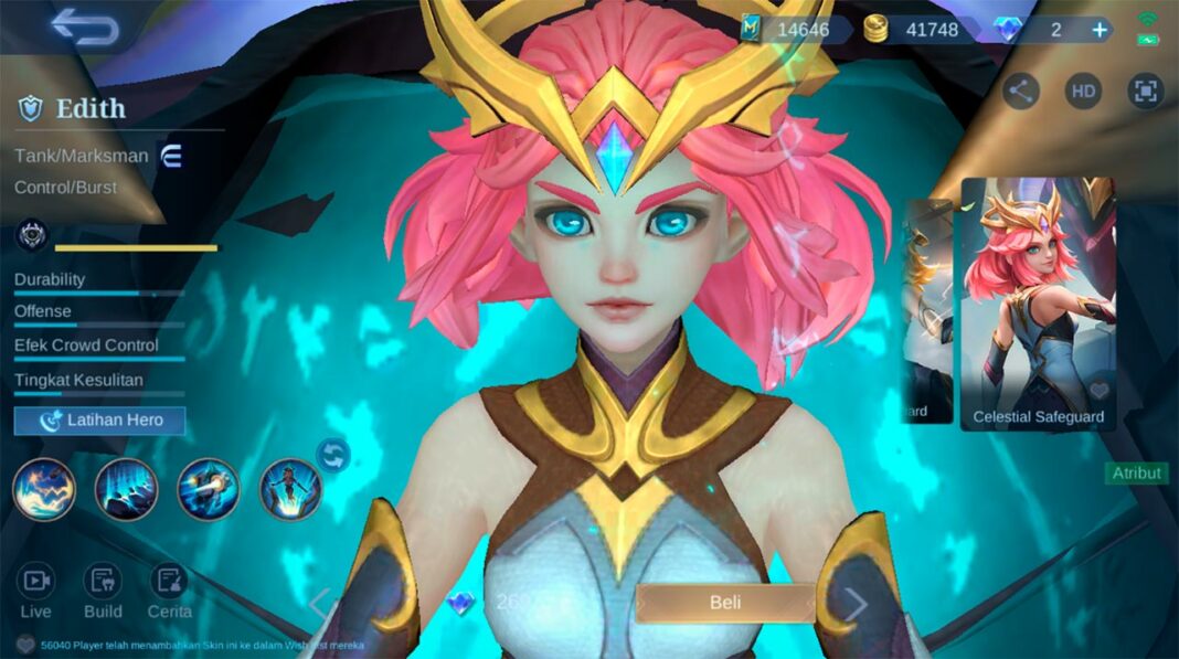 Edith Mobile Legends, Hero Satu-satunya Hero Tank/Marksman di Land of ...