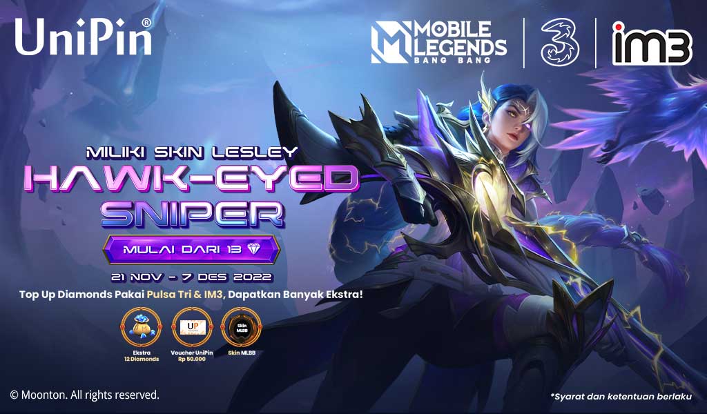 Miliki Skin Lesley “Hawk-Eyed Sniper” dan Beragam Bonus Lainnya dengan ...