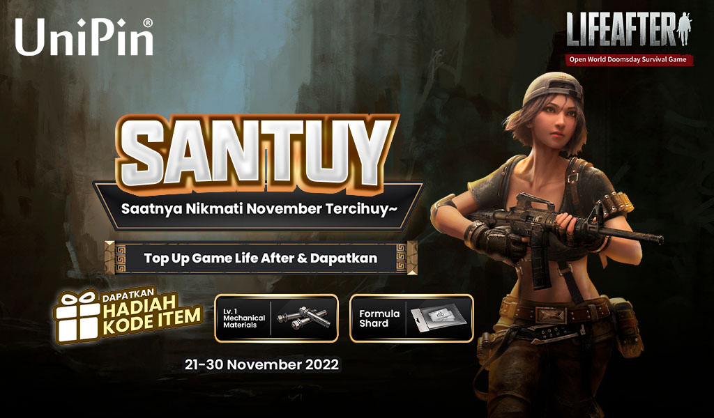 SANTUY – Saatnya Nikmati November Tercihuy, Top Up Game Life After dan Dapatkan Hadiah Kode Item ...