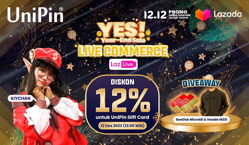 Live Commerce YES – Diskon dan Giveaway di LazLive Lazada