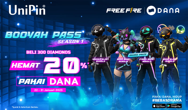 Booyah Pass Season 1 Hemat Pakai DANA