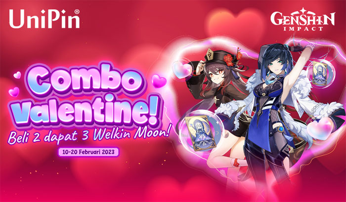Combo Valentine! Beli 2 Dapat 3 Welkin Moon di UniPin