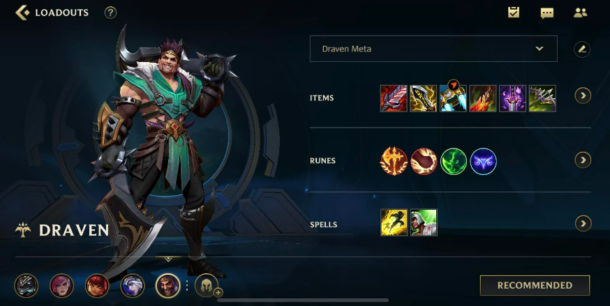 Build Tersakit Draven Wild Rift - UniPin