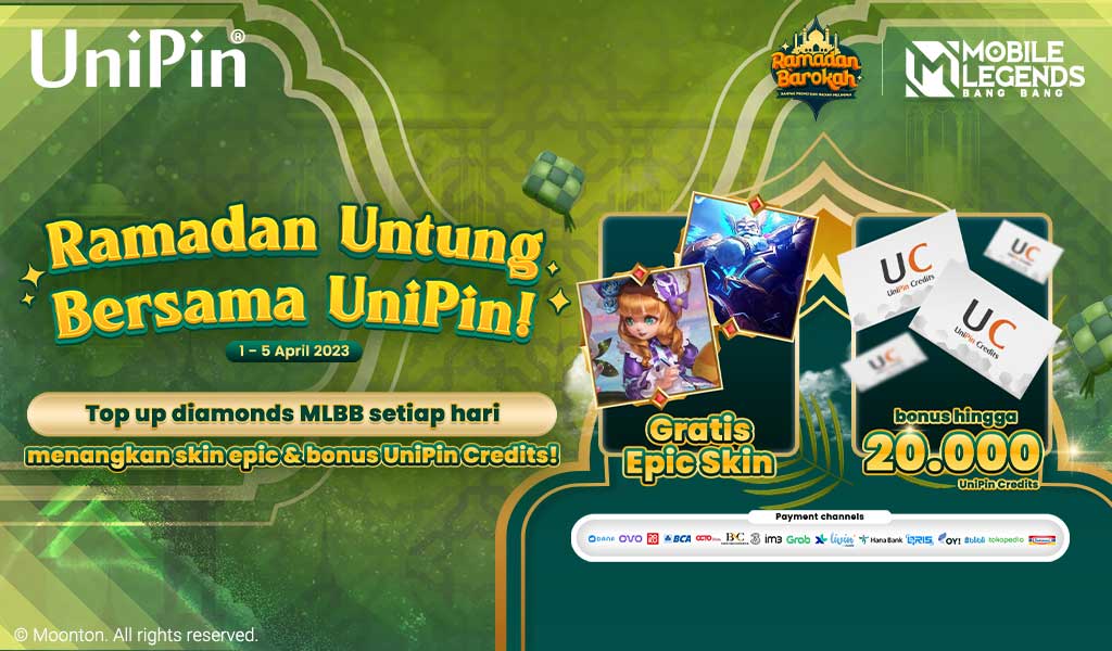 Menangkan Bonus UniPin Credits dan Epic Skin MLBB di UniPin! - UniPin