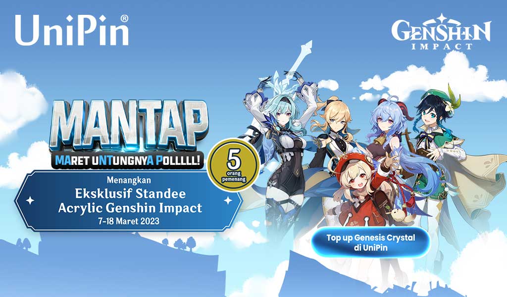 Top Up Genesis Crystal di UniPin & Menangkan Standee Acrylic Genshin ...