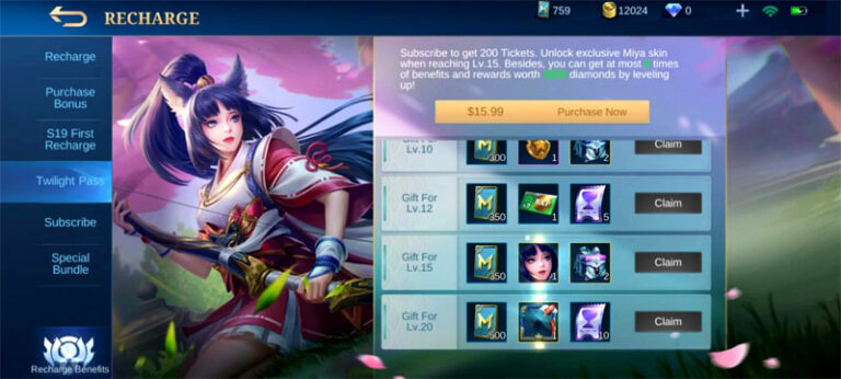 Harga, Fungsi, dan Cara Beli Fitur Twilight Pass Mobile Legends