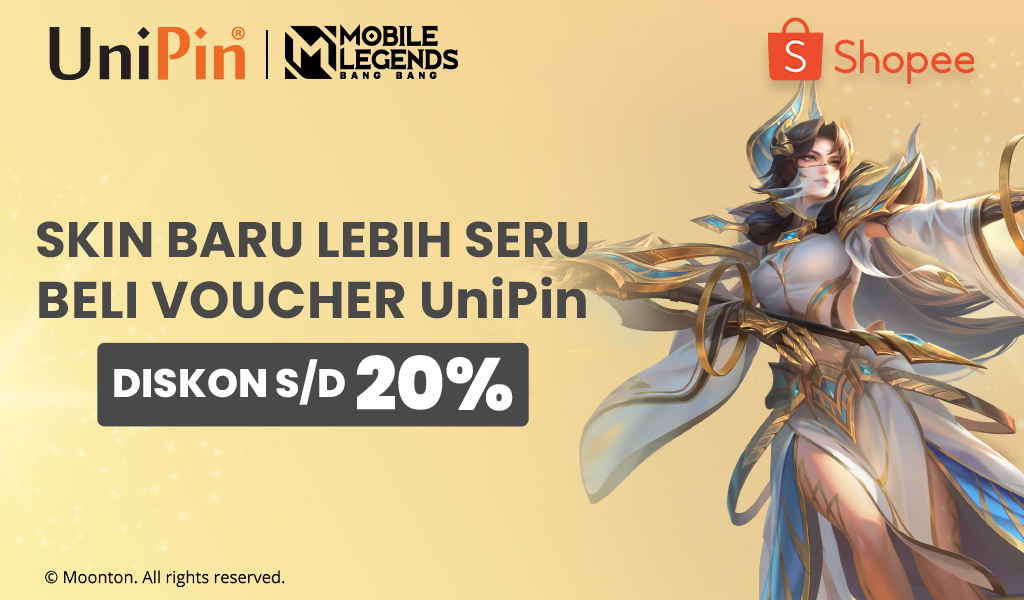 Skin Baru Lebih Seru – Promo Diskon 20% di 6.6 Shopee 2023 - UniPin