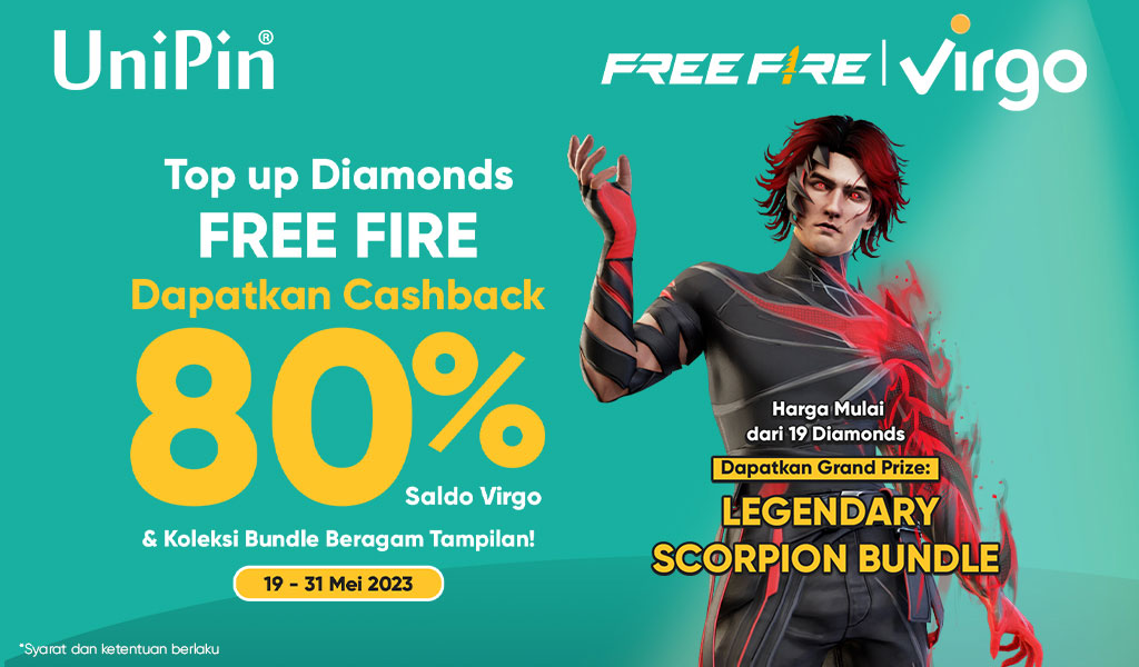 Top Up Diamonds Free Fire Pakai Virgo Cashback 80% & Koleksi Bundle Beragam Tampilan! - UniPin
