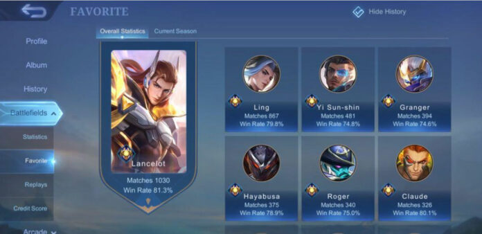 Mudah! Cara Menyembunyikan Hasil Pertandingan ML di Profile