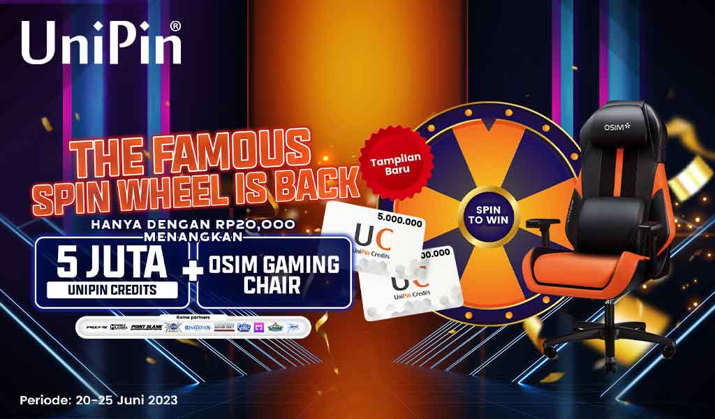 Kejar Keberuntungan Baru di Spin the Wheel & Dapatkan 5 JT UniPin ...