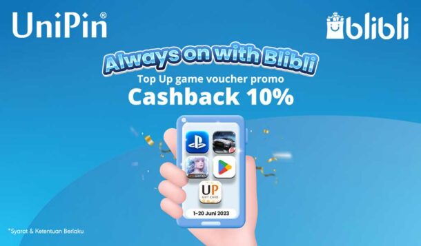 Always on with Blibli – Cashback 10% Voucher Games dan Streaming di ...