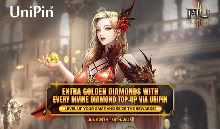 Top Up Divine Diamonds & Dapatkan Ekstra Golden Diamonds TANPA BATAS di MU ORIGIN 3 - UniPin
