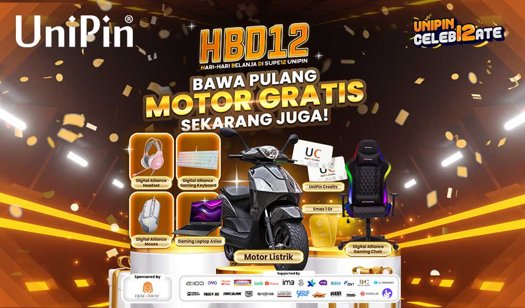 HBD 12 – Bawa Pulang Motor Gratis Sekarang Juga! - UniPin