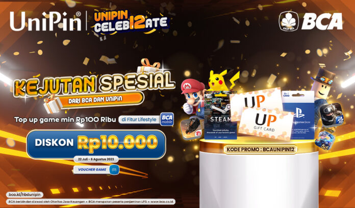 Kejutan Spesial dari BCA dan UniPin – Top Up Voucher Game Diskon 10,000 ...