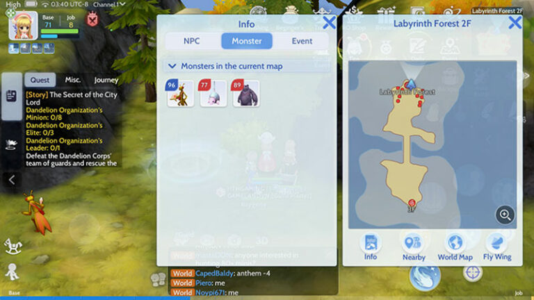 Cara Pergi ke Labyrinth Forest Ragnarok Origin dengan Cepat