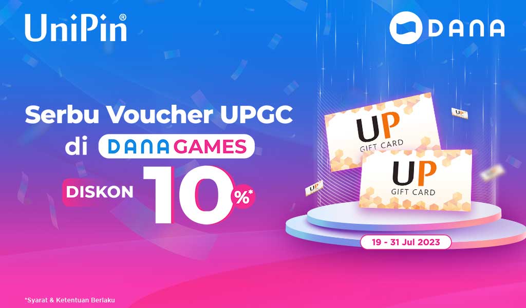 Serbu Voucher UPGC di DANA Games dan Dapatkan Diskon 10% - UniPin