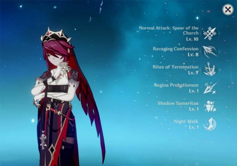 Build dan Artefak Terbaik Rosaria Genshin Impact