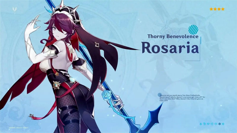 Build dan Artefak Terbaik Rosaria Genshin Impact