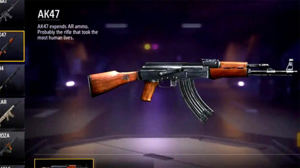 Senjata Assasult Rifle Free Fire dengan Rate of Fire Tinggi