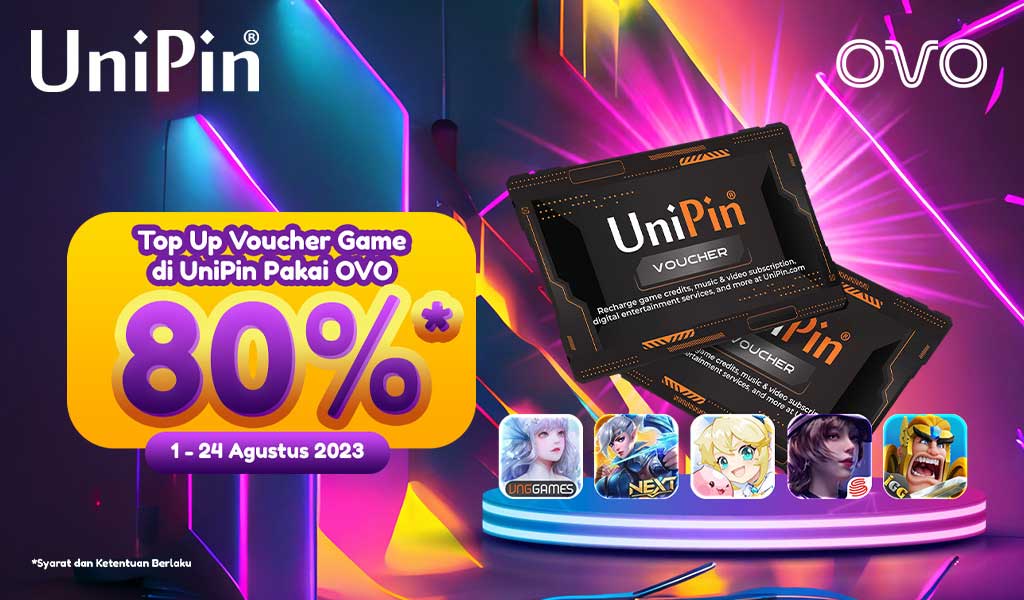 Top Up Voucher Game di UniPin Pakai OVO, Bisa Dapatkan Cashback 80% OVO ...