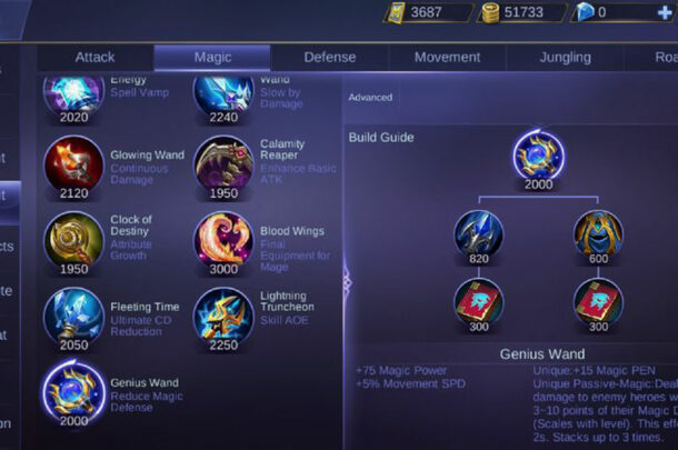 Daftar Nama Item Magic Mobile Legends