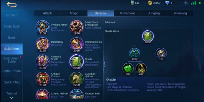 Ragam Jenis Item Item Mobile Legend dan Counternya