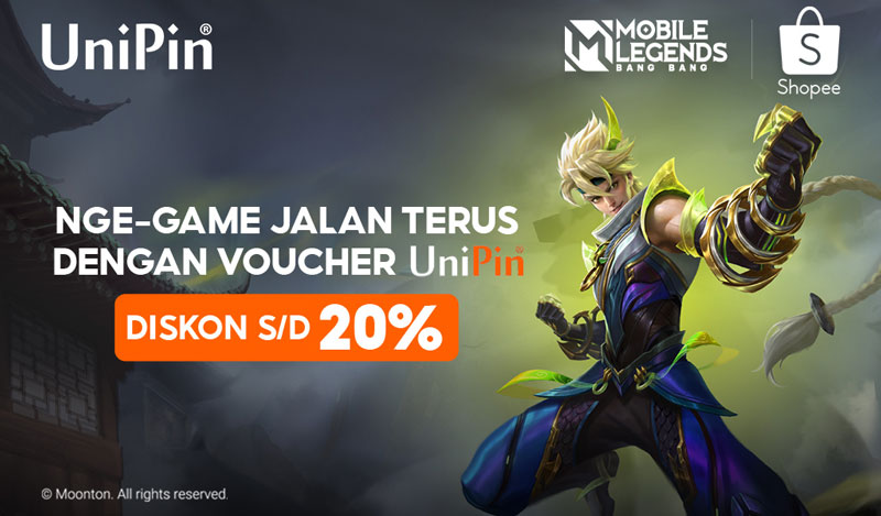 Ngegame Jalan Terus dengan Voucher UniPin - Promo Diskon 20% di 9.9 ...