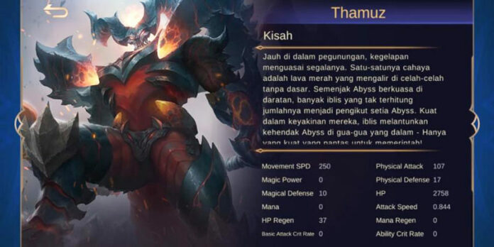 Guide Build Thamuz Paling OP Mobile Legends