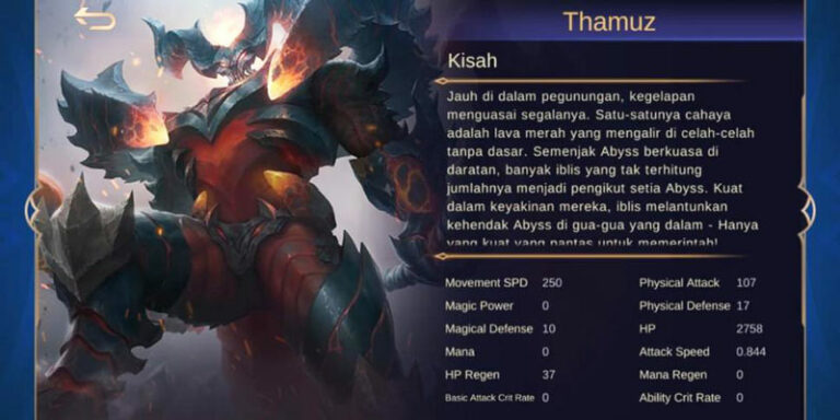Guide Build Thamuz Paling OP Mobile Legends