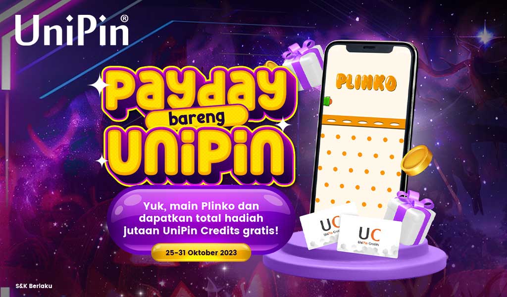 Payday UniPin: Main Plinko, Top Up Gem Hits, Dapat Rewards Jutaan UniPin Credits! - UniPin
