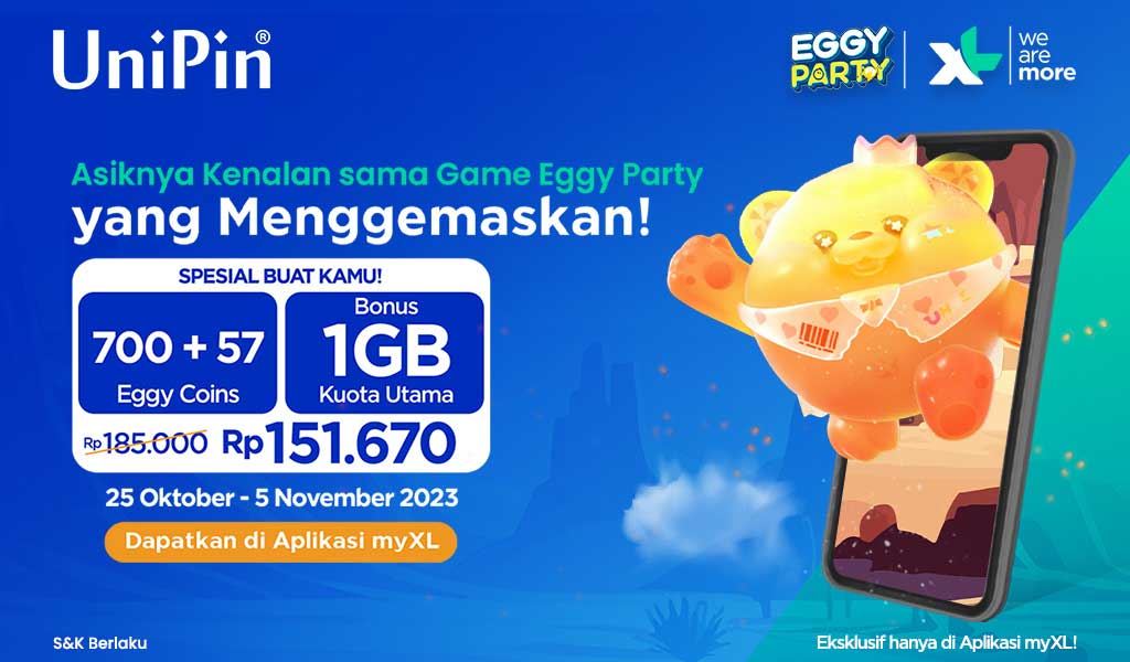 Siap Ketemu Game Party Terbaru? Eggy Party Udah Bisa di Top Up di myXL ...