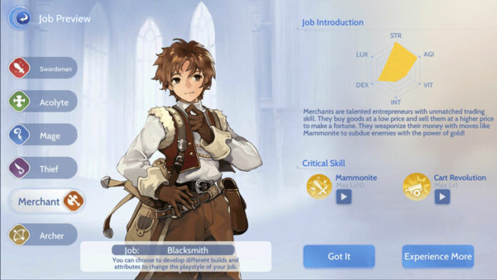 Skill Blacksmith Ragnarok Origin Panduan Pemula